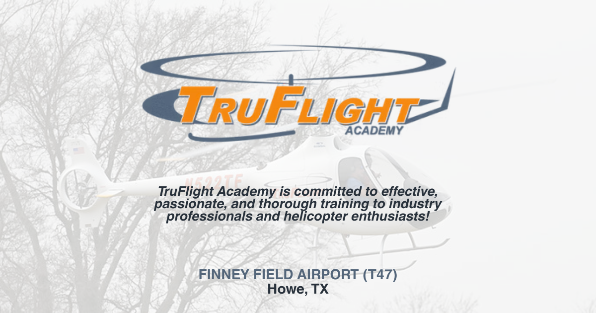 Helicopter Flight School in Dallas, TX | TruFlight Academy - Private, Commercial & Advanced Training